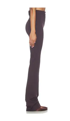 Attico Slim Long Pant In Brown