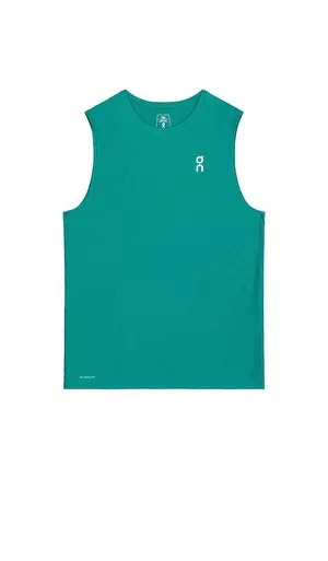 On Court Tank In Green - Neem