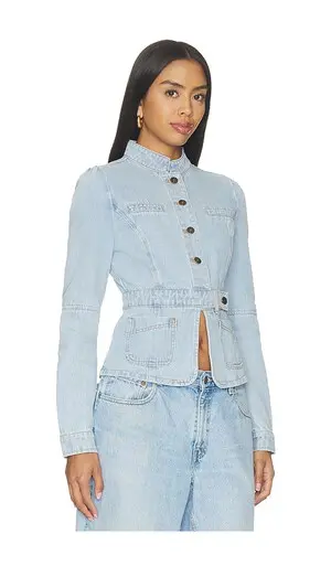 Lioness Brooklyn Denim Jacket In Blue
