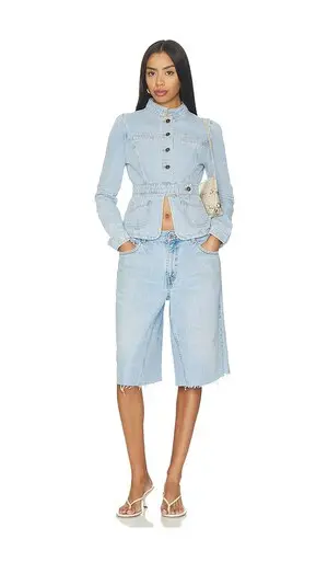Lioness Brooklyn Denim Jacket In Blue
