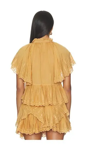 Isabel Marant Étoile Lorna Short Sleeve Top In Brown