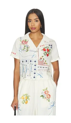 Agua Bendita Vittoria Basket Top In Multi