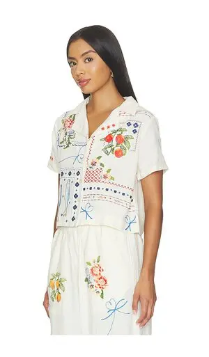Agua Bendita Vittoria Basket Top In Multi