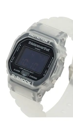 G-Shock X Thisisneverthat Collaboration Dw5600 Watch In Grey