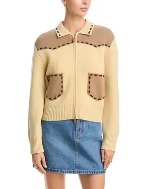 Guest In Residence Saddle Up Cashmere Wool Jacket - Butter/camel
