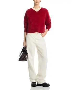 Guest In Residence Grizzly Cashmere Double V Sweater