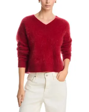 Guest In Residence Grizzly Cashmere Double V Sweater