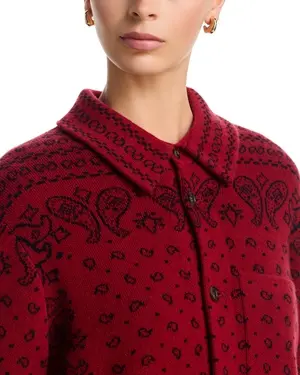 Guest In Residence Cashmere Wild Rag Work Shirt - Carmine