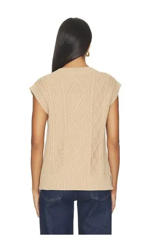 Varley Benedetta Knit Top In Taupe