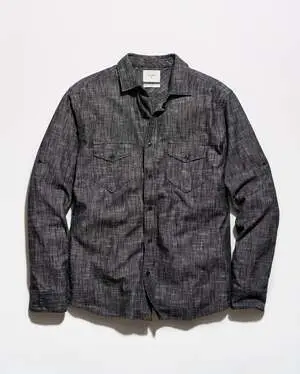 Billy Reid Slub Cotton Scout Shirt