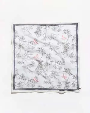 Billy Reid Cardinal Bandana - Tinted White Multi