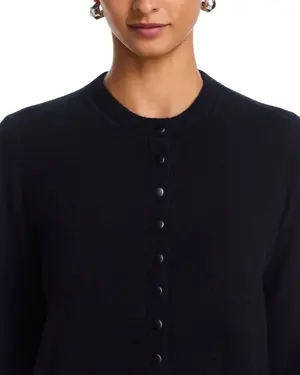 Aqua Snap Closed Cardigan Exclusive - Black