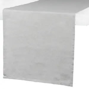 HUDSON PARK COLLECTION Linen Table Runner, 14 X 72 Exclusive - Medium Grey