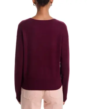Aqua Cashmere 100% Cashmere Crewneck Sweater Exclusive