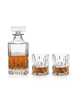 VISKI Admiral Crystal 3-piece Decanter & Tumbler Set