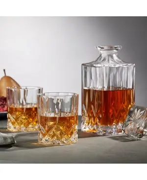 VISKI Admiral Crystal 3-piece Decanter & Tumbler Set