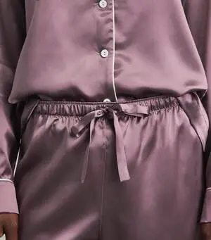 Derek Rose Silk Bailey Long Pyjama Set