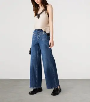 Maje Stretch Wide-leg Jeans