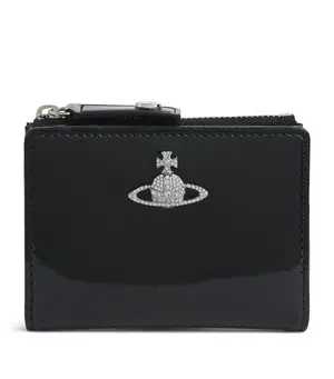 VIVIENNE WESTWOOD Orb Zipped Card Holder - Black