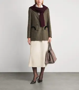 BLAZÉ MILANO Virgin Wool-cashmere Check Everyday Blazer