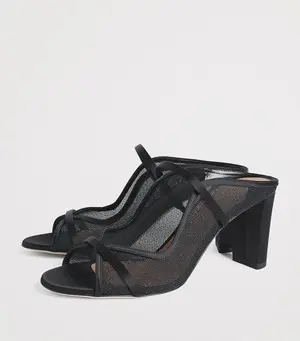 MALONE SOULIERS Mesh Norah Heeled Sandals 70