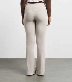SKIMS Cotton Jersey Foldover Trousers
