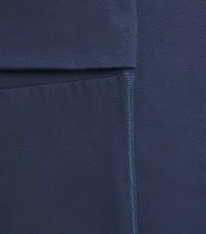 SKIMS Cotton Jersey Foldover Trousers - Navy