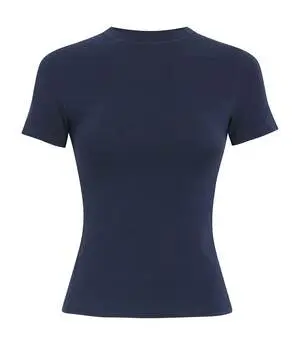 SKIMS Cotton Jersey Short-sleeve T-shirt - Navy