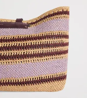 ANYA HINDMARCH Raffia Stripe Tote Bag