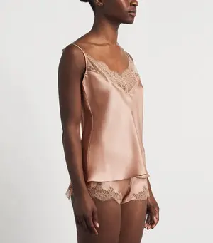 Carine Gilson Silk Cérès Lace Camisole