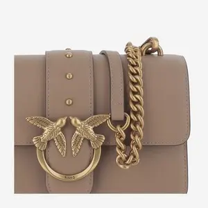 Pinko Love Birds Chain-linked Shoulder Bag