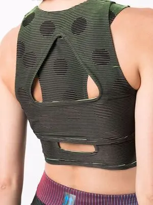 Nike Polka Dot Performance Cropped Top