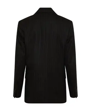 Bottega Veneta Pinstriped Wool Suit Jacket