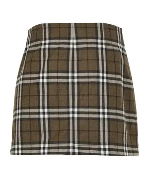 Burberry Buttoned Mini Skirt