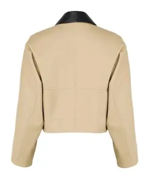 Givenchy Collared Long-sleeved Short Coat