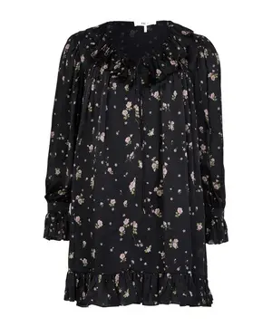Chloé Long-sleeved Mini Dress - Black