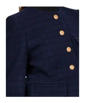 Chloé Crew Neck Long-sleeved Casual Jacket