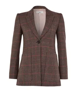 Chloé Lapel Long-sleeved Suit Jacket - Brown