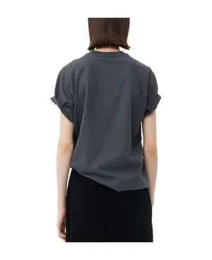 GANNI Grey Relaxed Heart T-shirt