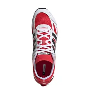 ADIDAS ORIGINALS Adizero Pr Lace-up Sneakers - Cloud White/pure Ruby Red/core Black