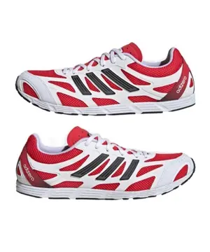 ADIDAS ORIGINALS Adizero Pr Lace-up Sneakers - Cloud White/pure Ruby Red/core Black