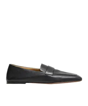 THE ROW Square Loafer - Black