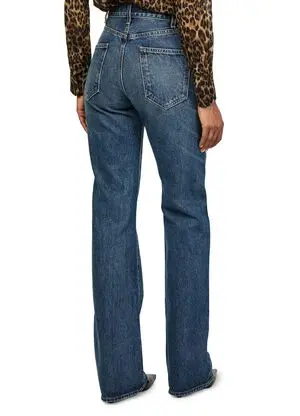 NILI LOTAN Belt Loop Denim Trousers