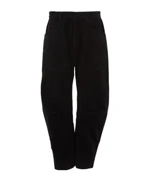 NILI LOTAN Belt Loop Casual Pants - Black