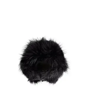 YVES SALOMON Fur Hat - Grey