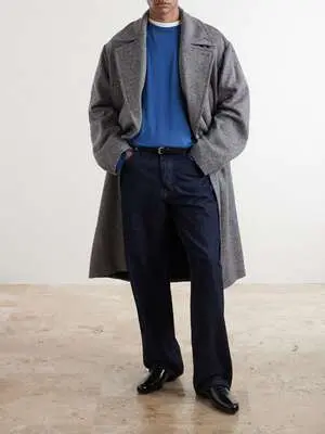Dries Van Noten Wool-tweed Double-breasted Coat