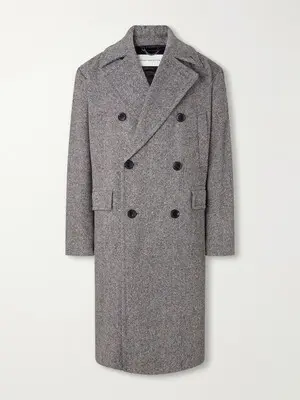 Dries Van Noten Wool-tweed Double-breasted Coat
