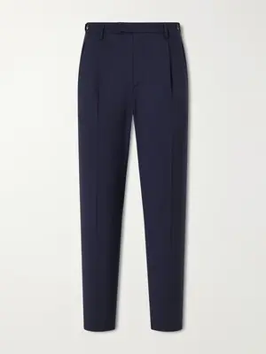 Barena Venezia Virgin Wool Pleated Straight-leg Trousers