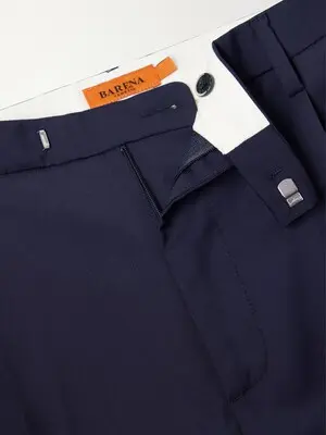 Barena Venezia Virgin Wool Pleated Straight-leg Trousers