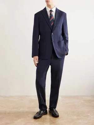 Barena Venezia Straight-leg Pleated Virgin Wool Suit Trousers